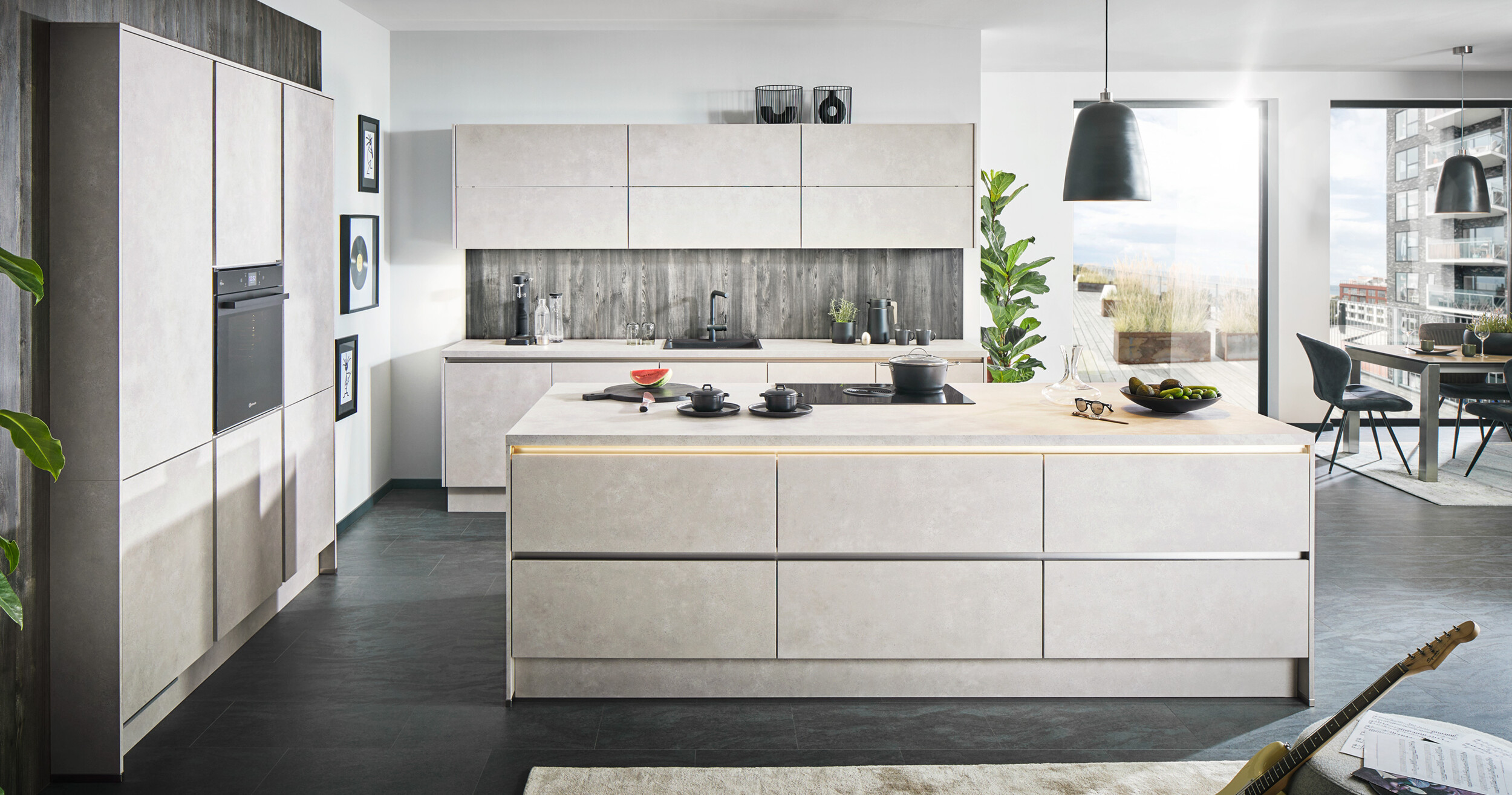 Island kitchen | Industrial design vibes | Your kitchen goes urban ...