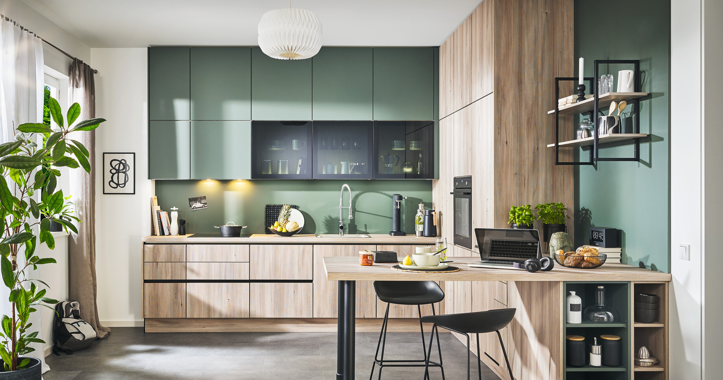 L-shaped kitchen | Futuristic living | Discover the future of cooking ...